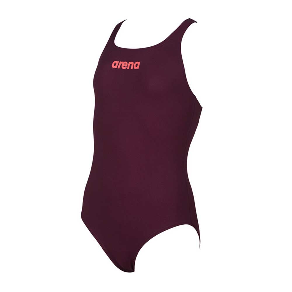 Arena Girls Solid Swim Pro JR Swimming Suit-Dark Red by JB Saeed Studio ...