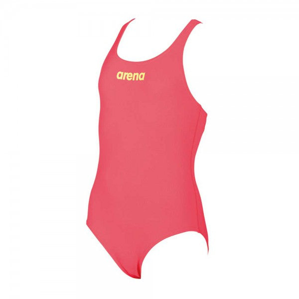 Arena Girls Solid Swim Pro JR Swimming Suit-Fluo Red by JB Saeed Studio ...