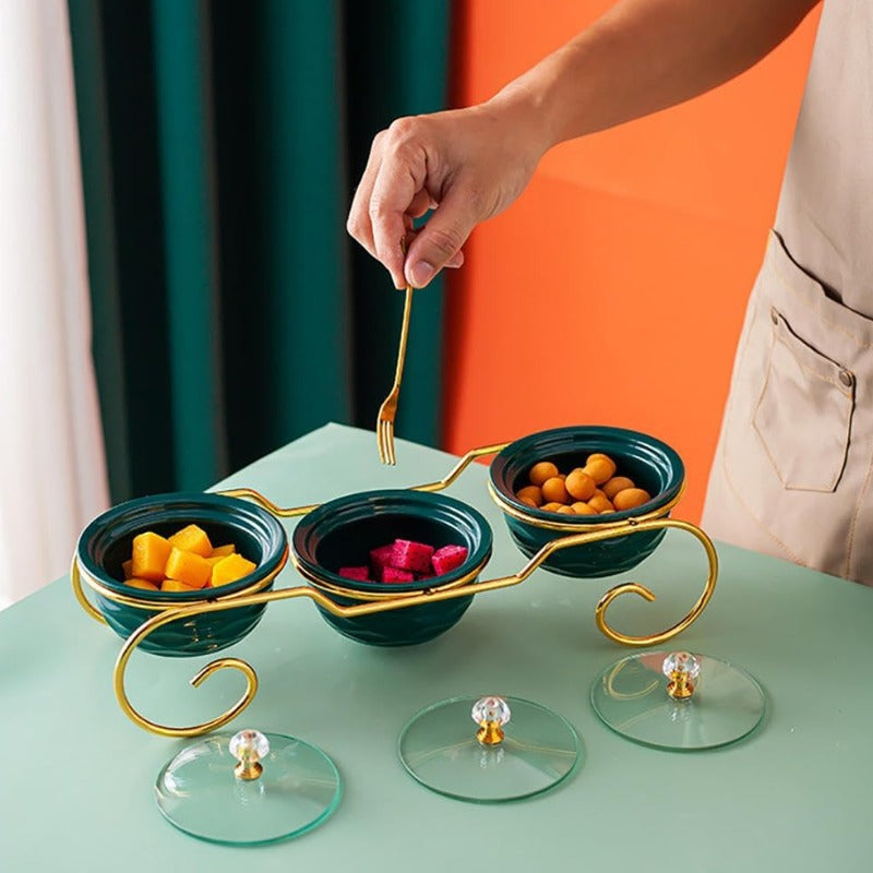 3 Condiment Sets With Gold Stand by JB Saeed Studio | Buy Kitchenware ...