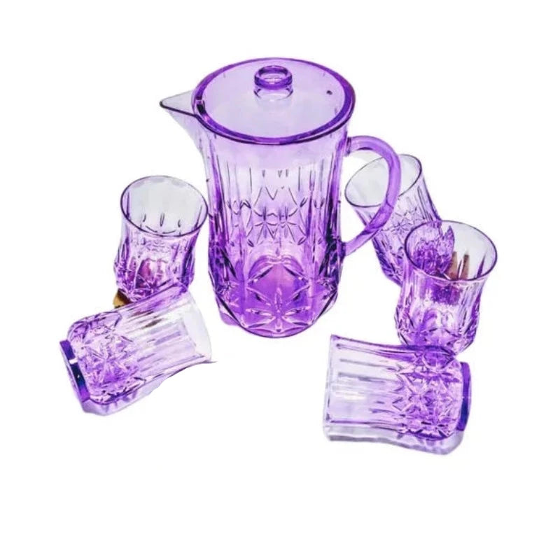 Acrylic Water Jug & Glass Set (7pcs Set) by JB Saeed Studio | Buy ...