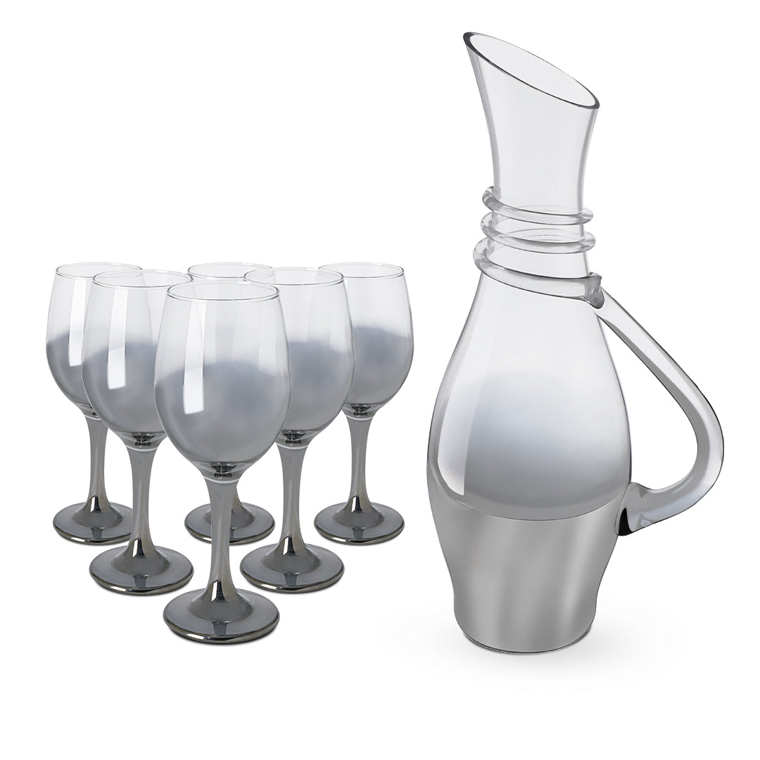 Glass Water Sets (Set of 7) by JB Saeed Studio | Buy Glass & Jugs Sets ...