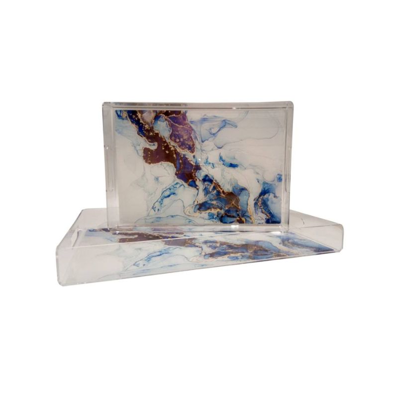 Plastic Serving Tray Set of 2 by JB Saeed Studio | Buy Serving Trays ...