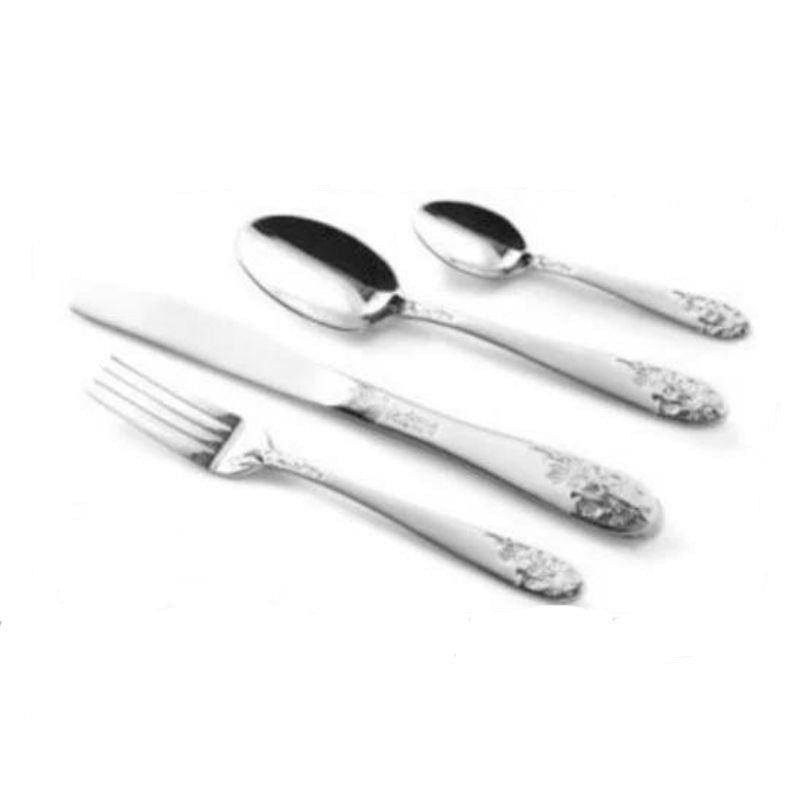 Elegant Flower Cutlery Set of 24pcs by JB Saeed Studio | Buy Cutlery ...