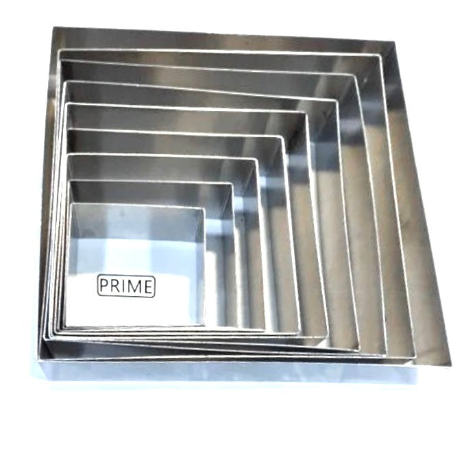 Stainless Steel Square Cookie Cutter (Set of 8pcs) by JB Saeed Studio ...