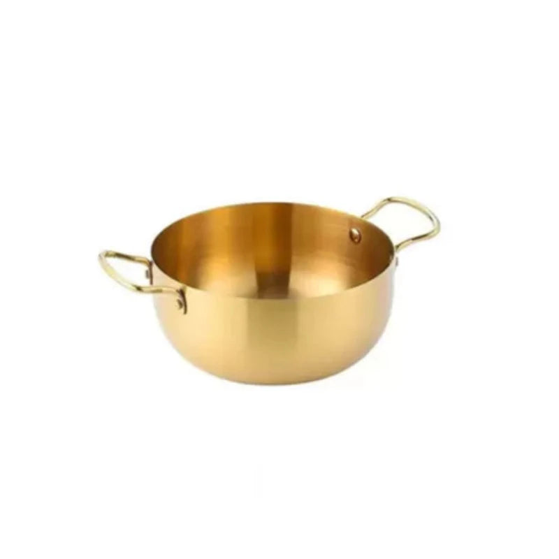 Korean Style Ramen Pot Gold 16cm by JB Saeed Studio | Buy Stainless ...
