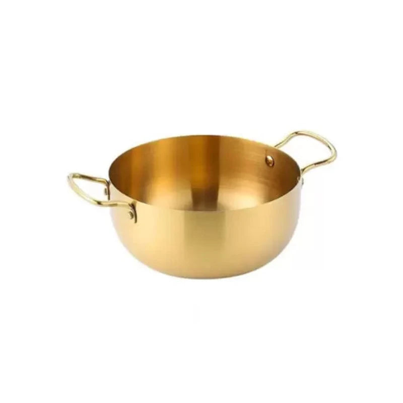 Korean Style Ramen Pot Gold 20cm by JB Saeed Studio | Buy Stainless ...
