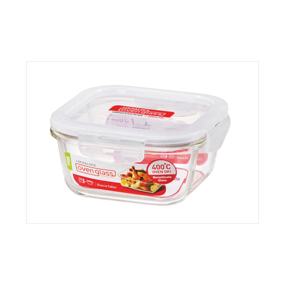 Lock n Lock Heat Resistant Glass Container 600ml | JB Saeed Studio ...