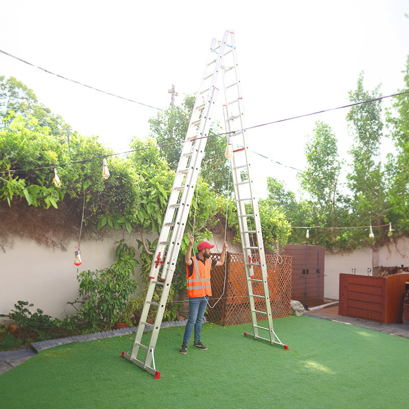 4 Section Aluminium Industrial Ladder 4*14 Steps (4*4Mt) Premium by JB ...