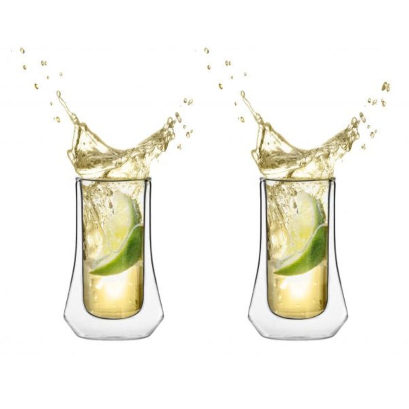 Vialli Design Set of 2 double wall shot glass 60ml | Buy Best Double ...