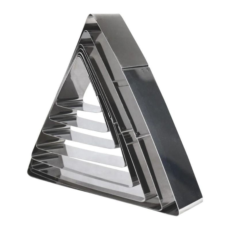 Triangle Cookie & Fondant Cutter Stainless Steel Set of 8 by JB Saeed ...