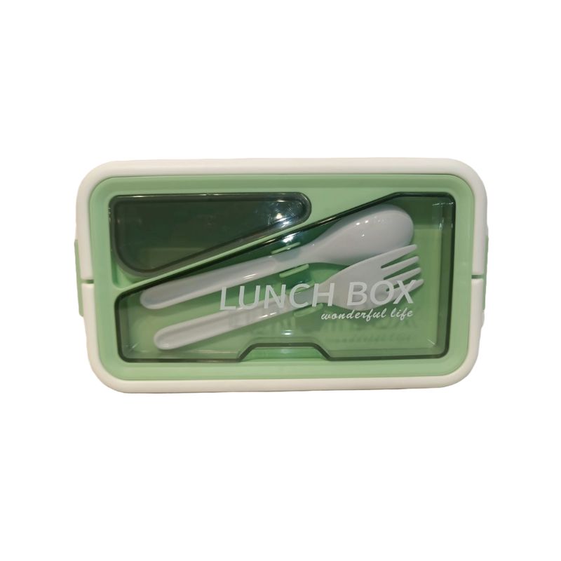 2 Compartment Insulated Lunch Box Green by JB Saeed Studio | Buy Lunch ...