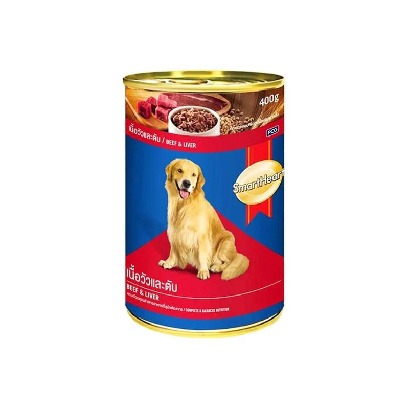 SmartHeart Canned Adult Dog Food - Beef & Liver 400gm (Pack of 24) by ...