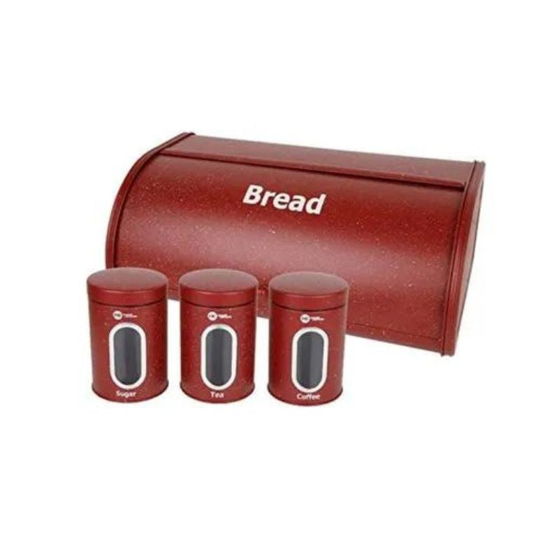 Stainless Steel Bread Box Red by JB Saeed Studio | Buy Bread Box Online ...