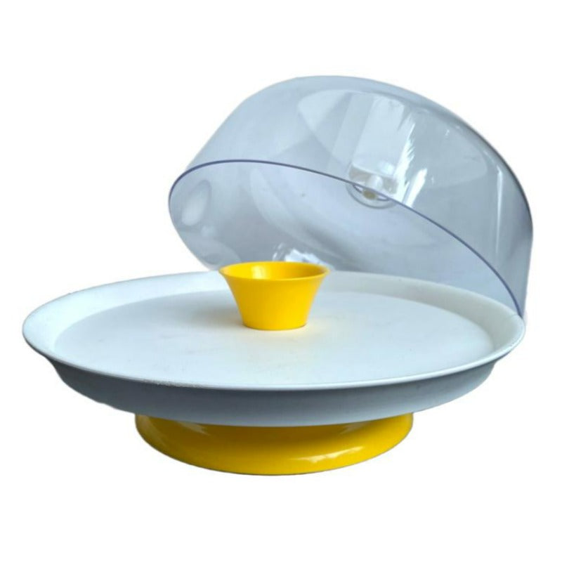 Cake Plate With Dome Yellow by JB Saeed Studio | Complete Home Solution ...