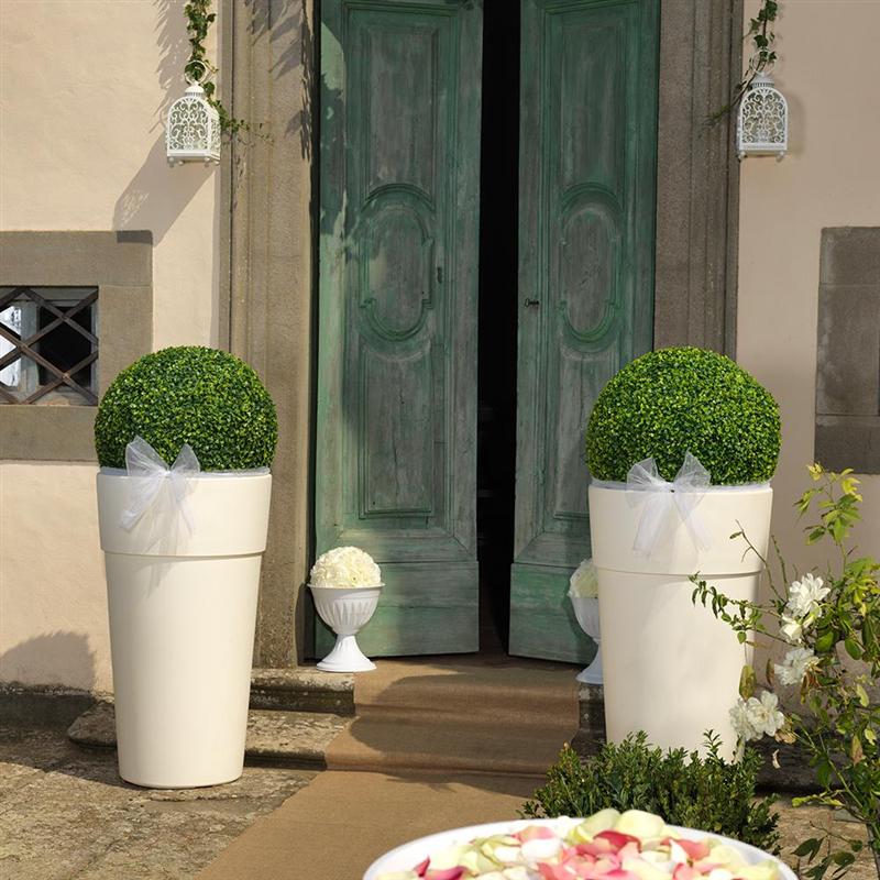 Bama Pot Sensation, 40 cm, Taupe | Italian Flower Pots by JB Saeed ...
