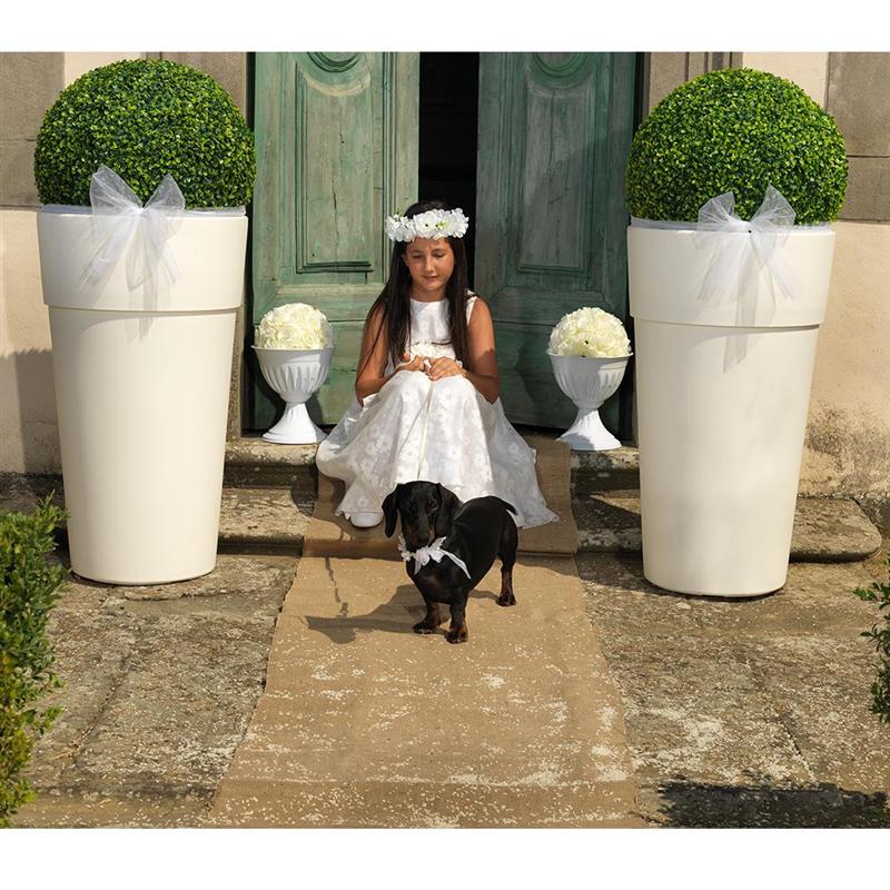 Bama Pot Sensation, 40 cm, Taupe | Italian Flower Pots by JB Saeed ...