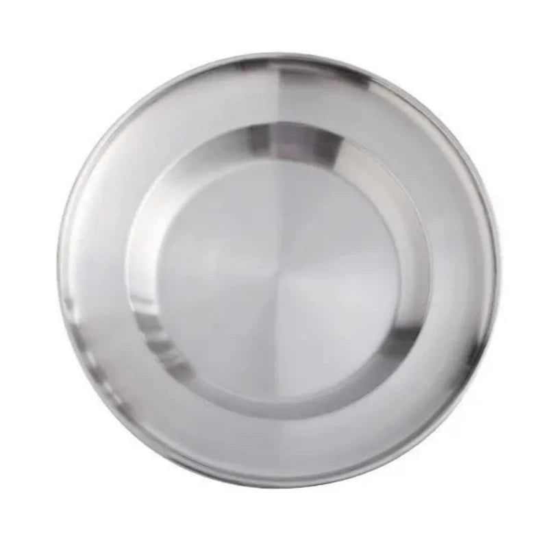 Round Serving Plate Silver 20cm by JB Saeed Studio | Buy Dinner Plates ...