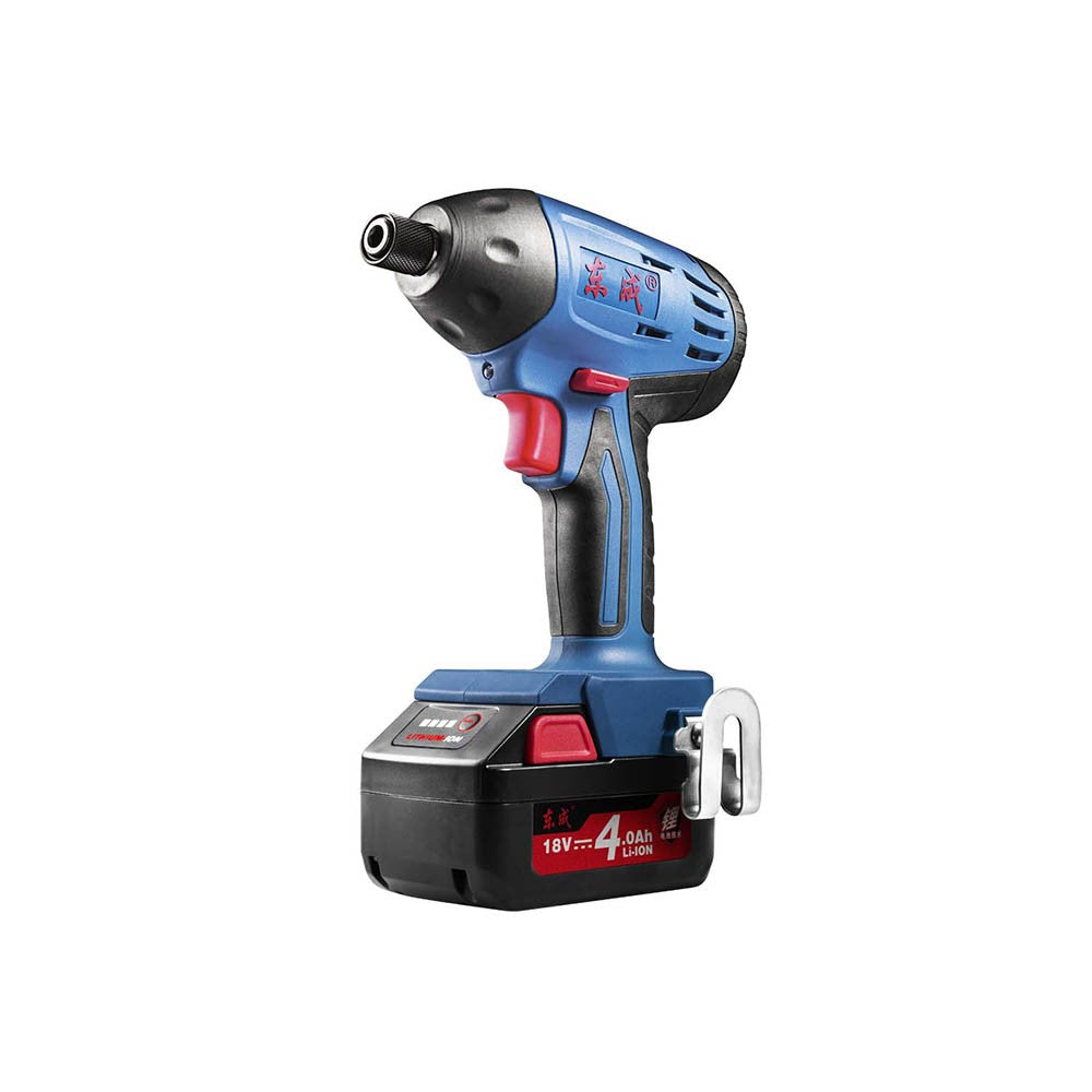 DONGCHENG CORDLESS IMPACT DRIVER, 18V, 4.0Ah, 150N.m, Rev, Ex. battery ...