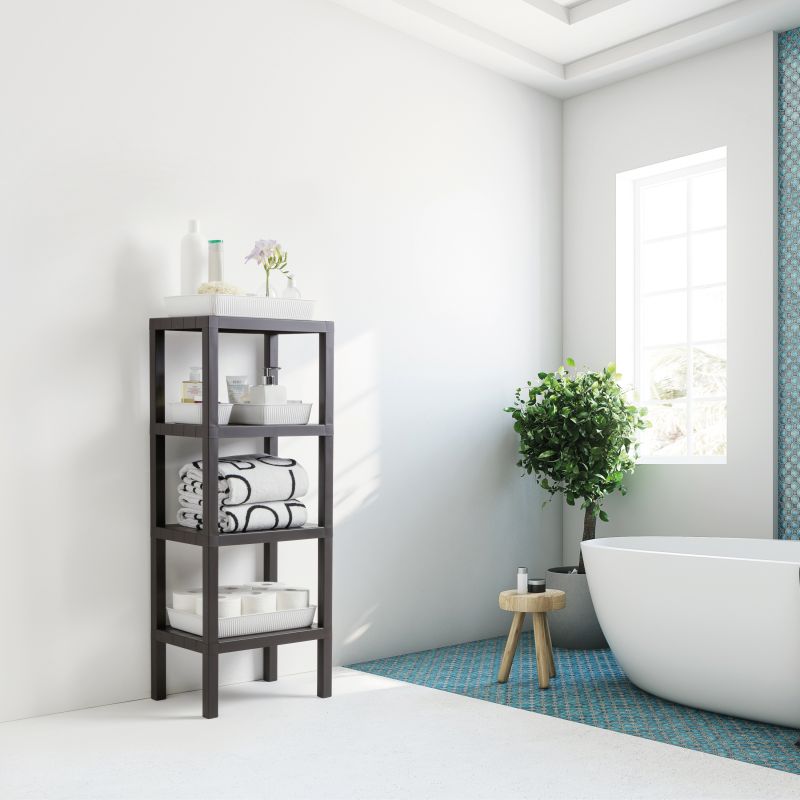 Rectangular Rack Lombok 4 Levels Brown by JB Saeed Studio | Complete ...