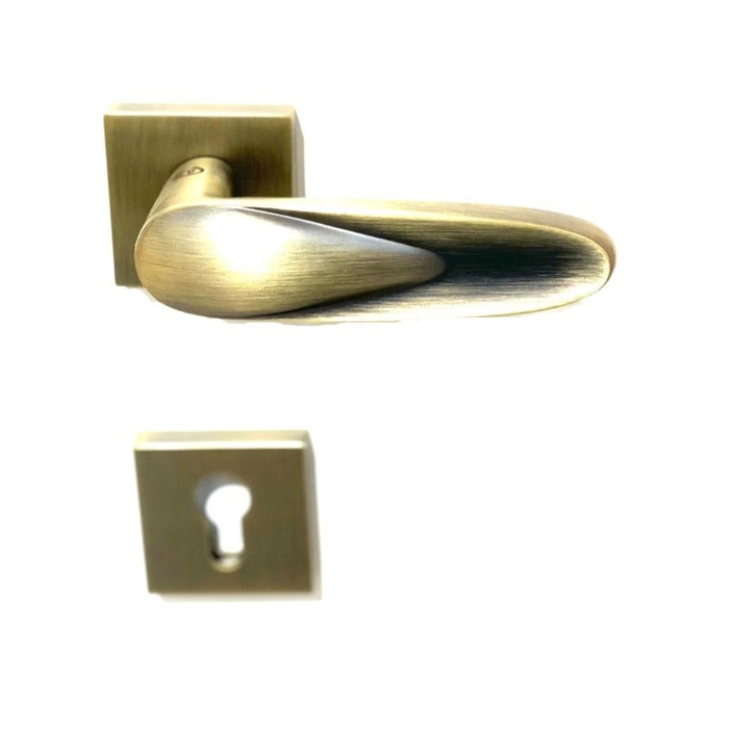 Lever Handle on Rose AB by JB Saeed Studio | Buy Italian Door Handle ...