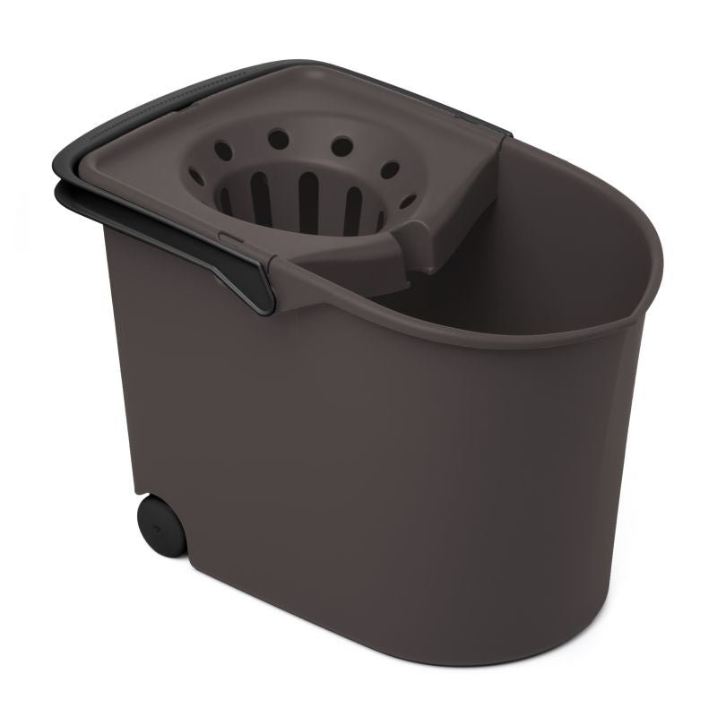 Bucket with Drainer with Wheels Brown by JB Saeed Studio | Complete ...